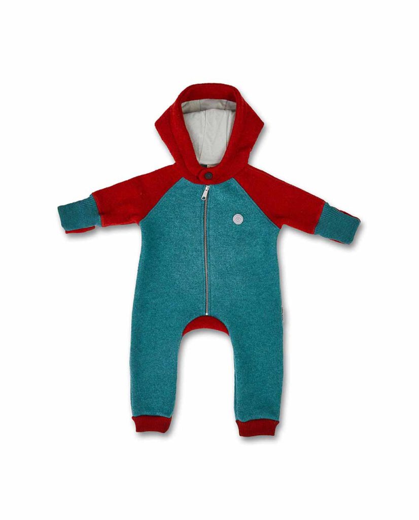 Kinder Overall – Manitober – Petrol/Rot - SUSLET Outlet